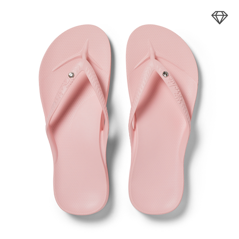 Arch Support Flip Flops - Classic - Crystal Pink – Archies Footwear | CA