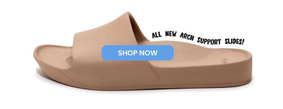 Arch Support Flip Flops - Classic - Crystal Taupe – Archies Footwear ...