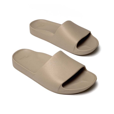 Arch Support Slides - Classic - Taupe – Archies Footwear | CA