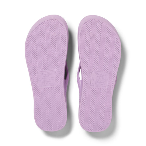 Arch Support Flip Flops - Classic - Lilac – Archies Footwear | CA